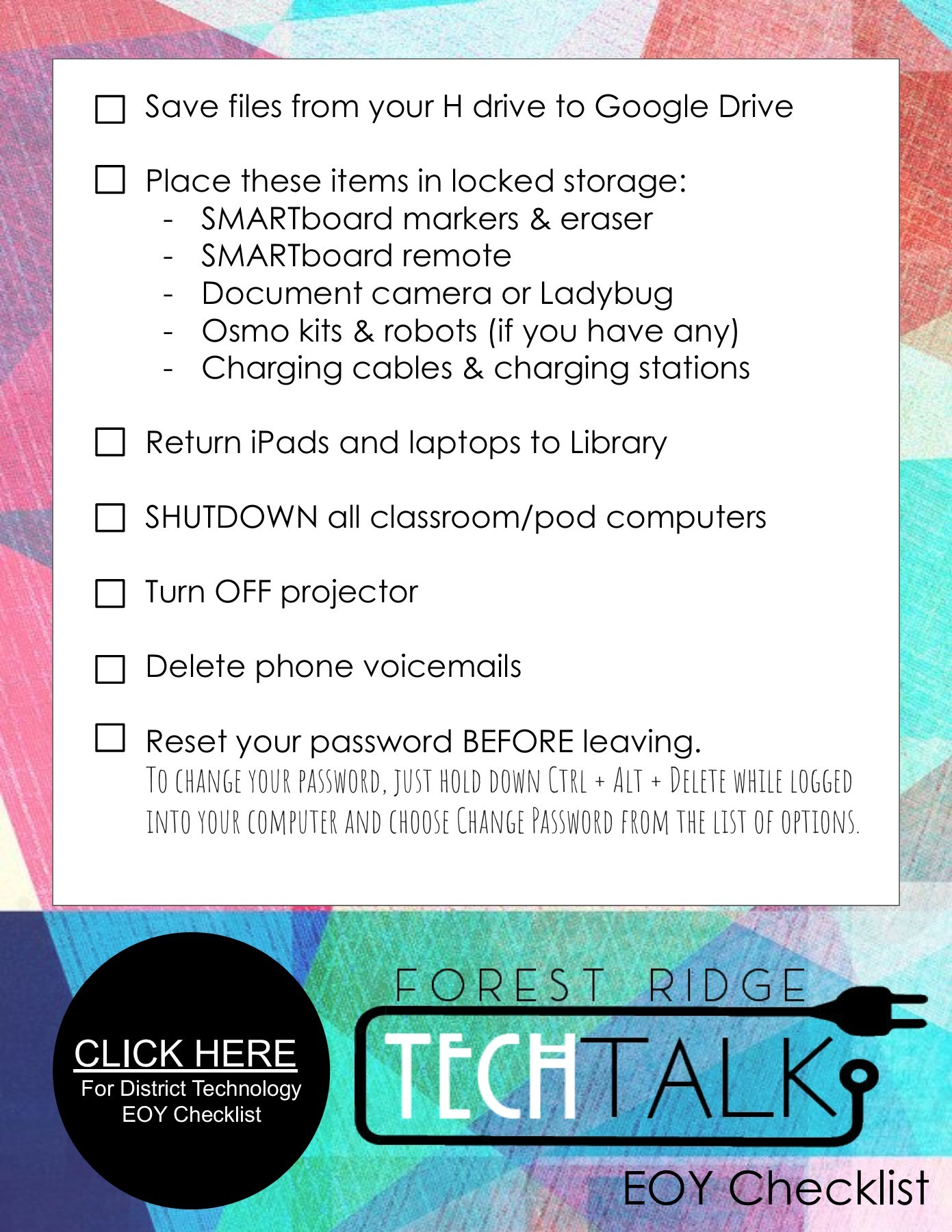 EOY Technology Checklist - Megan Rowe - Page 1 - 1 | Flip PDF Online ...