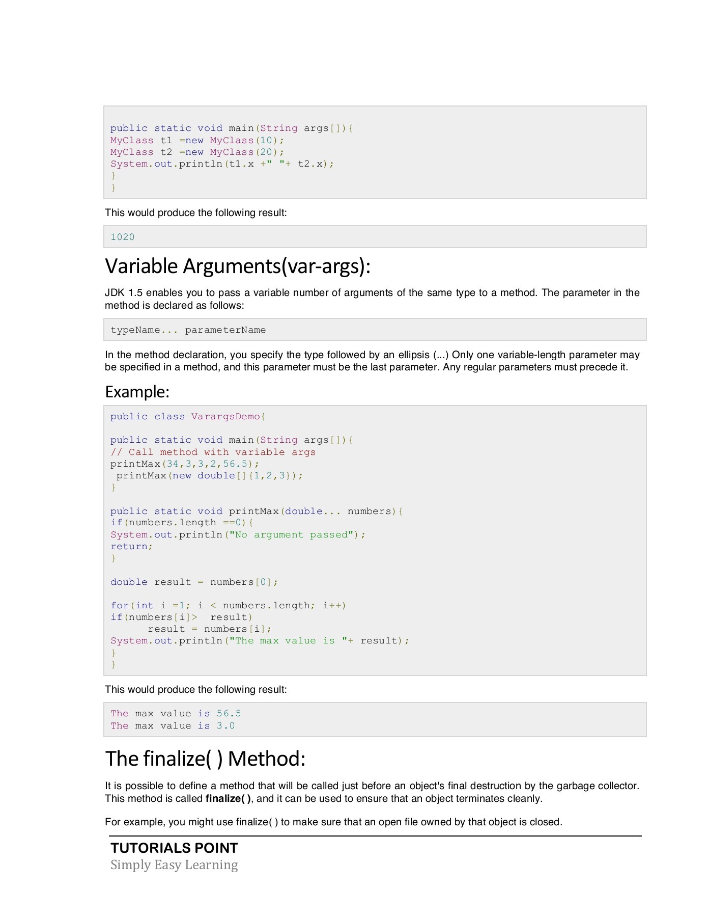 Java Tutorial - theselimkw - Page 185 | Flip PDF Online | PubHTML5