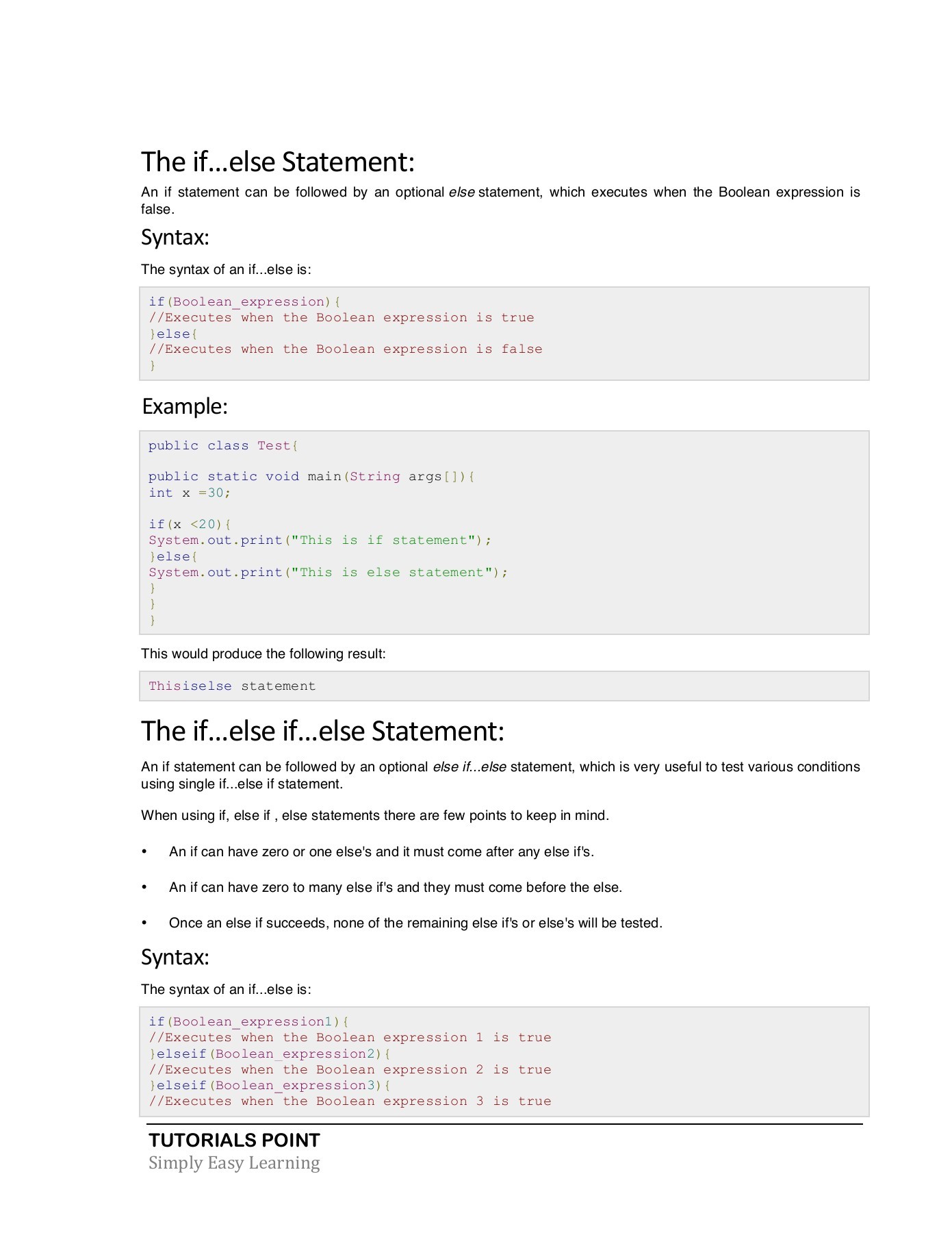 Java Tutorial - theselimkw - Page 64 | Flip PDF Online | PubHTML5