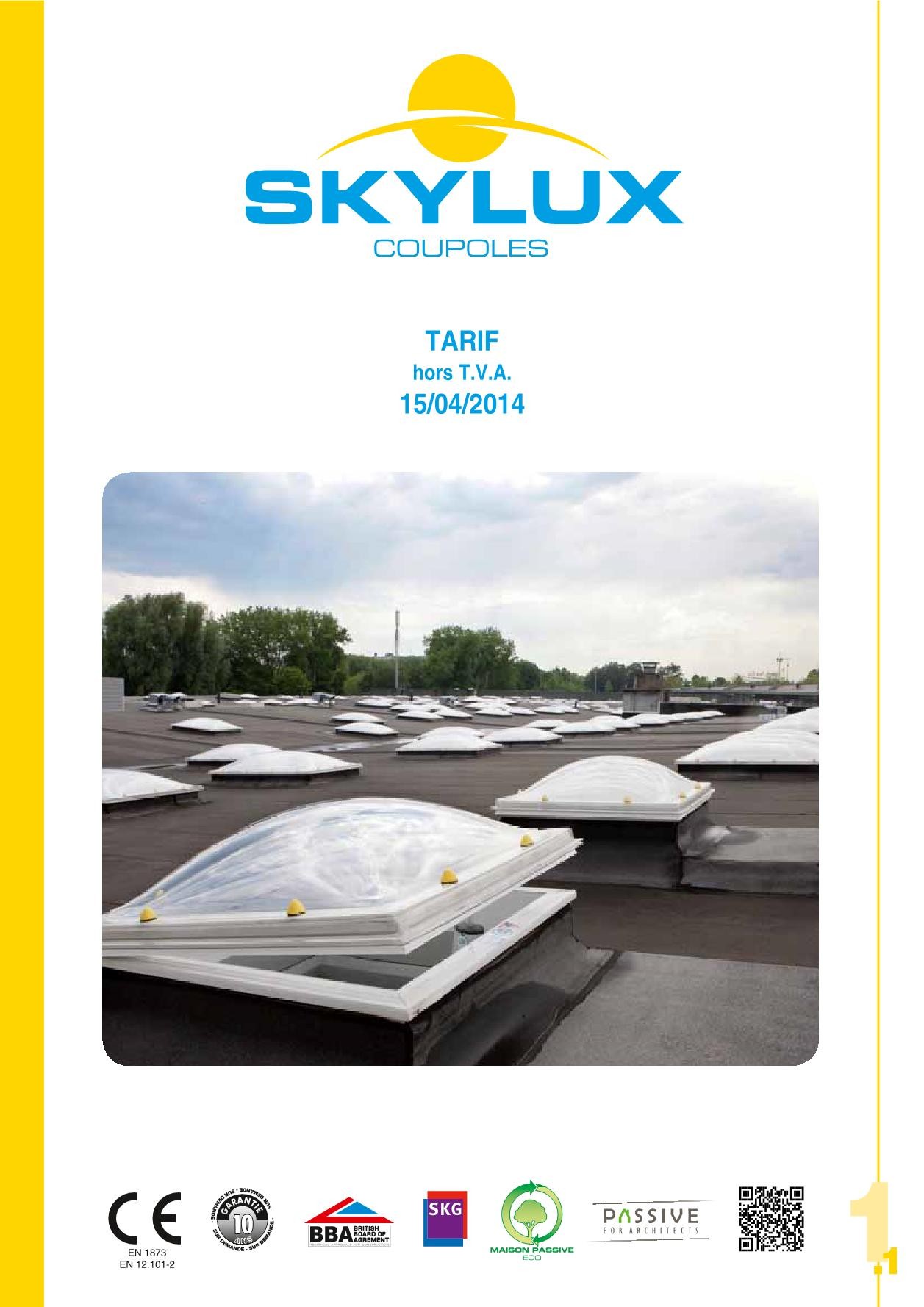 Tariefboek_Skylux_FRA_2014 - boissyp - Page 1 - 56 | PDF Feuilletable en Ligne | PubHTML5