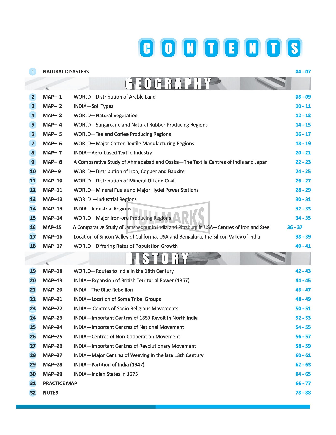 Active Map Practice Book Class 8 (Geography & History) - Full Marks Pvt ...