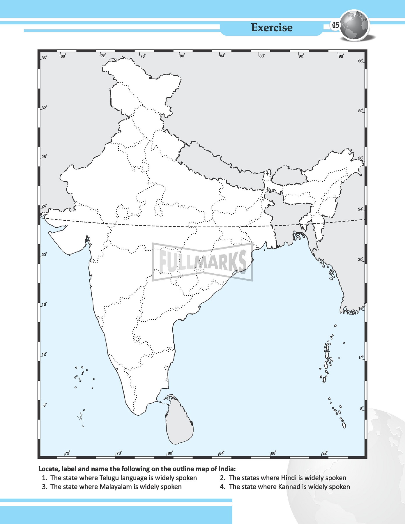 Active Map Practice Book Class 4 - Full Marks Pvt Ltd - Page 47 | Flip ...