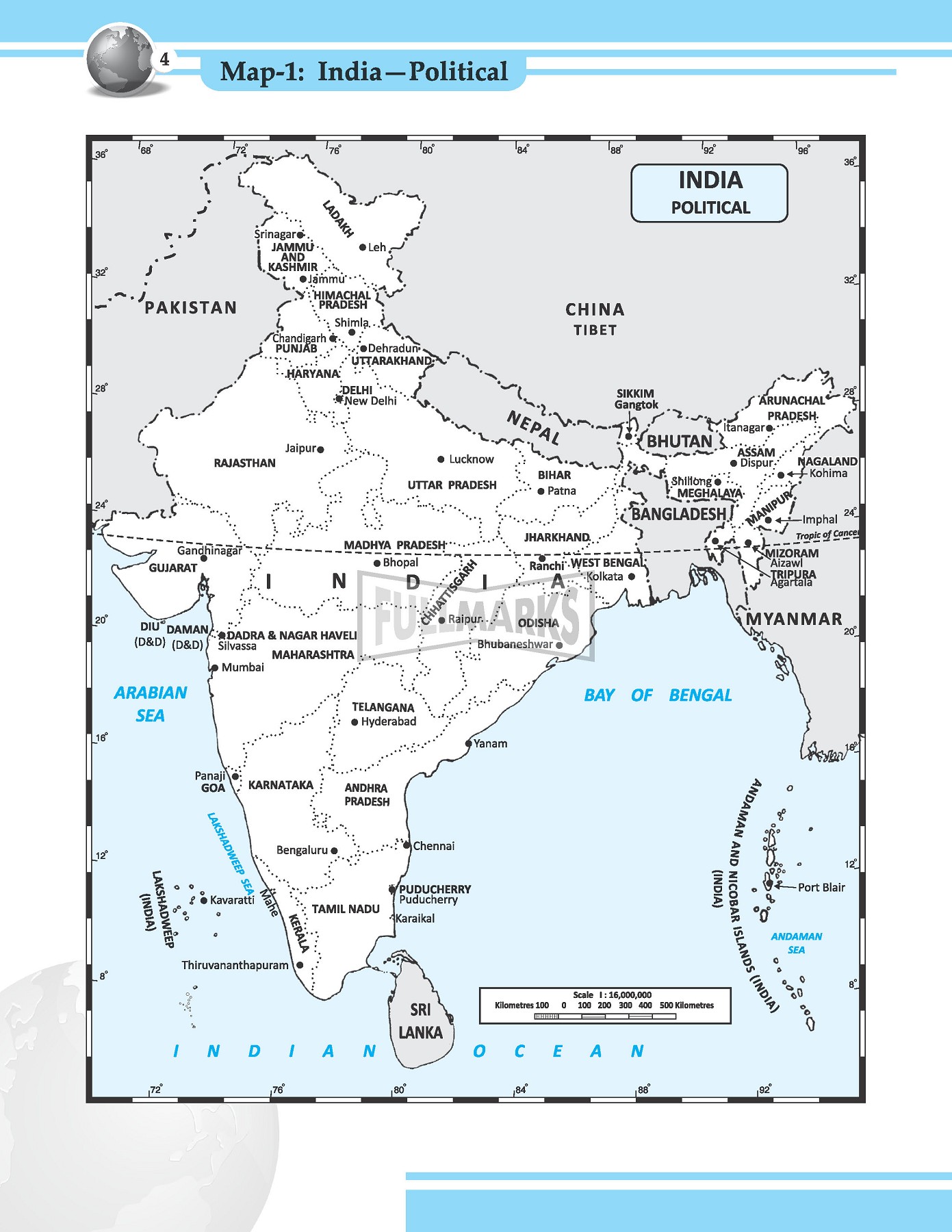Active Map Practice Book Class 4 - Full Marks Pvt Ltd - Page 6 | Flip ...