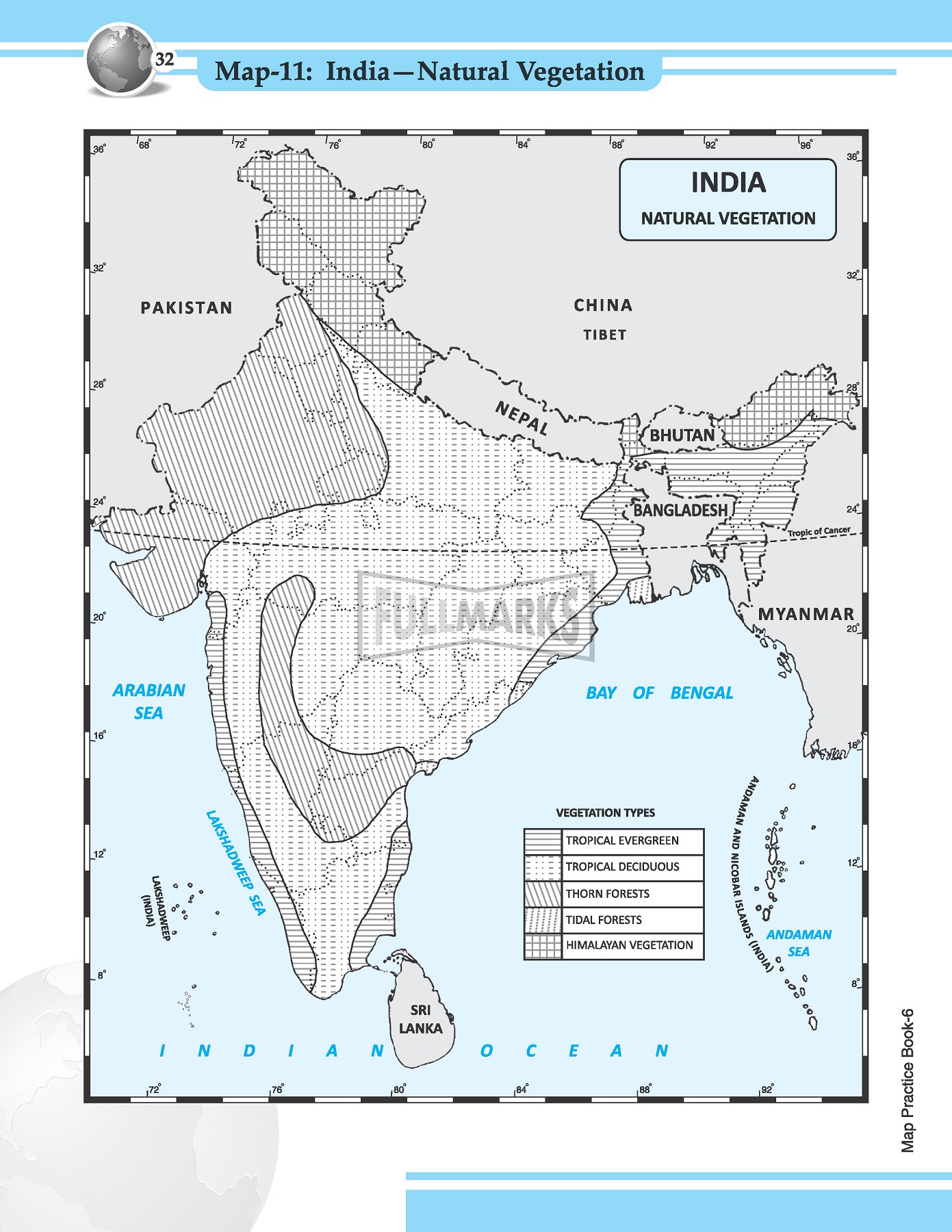Active Map Practice Book Class 6 (Geography & History) - Full Marks Pvt ...