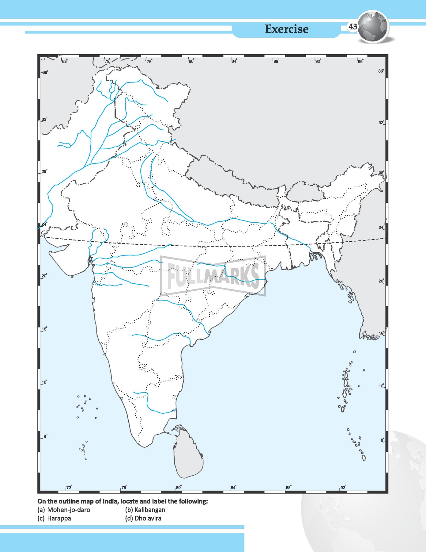 Active Map Practice Book Class 6 (Geography & History) - Full Marks Pvt ...