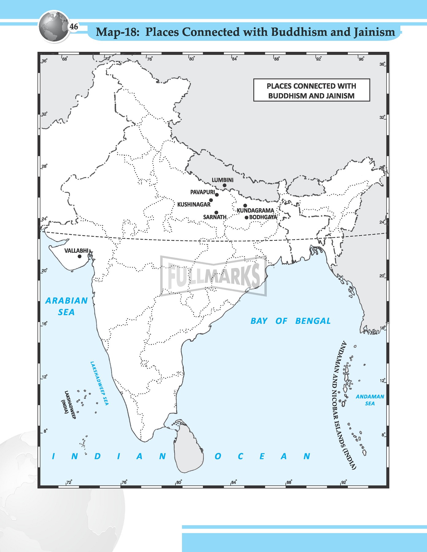 Active Map Practice Book Class 6 (Geography & History) - Full Marks Pvt ...