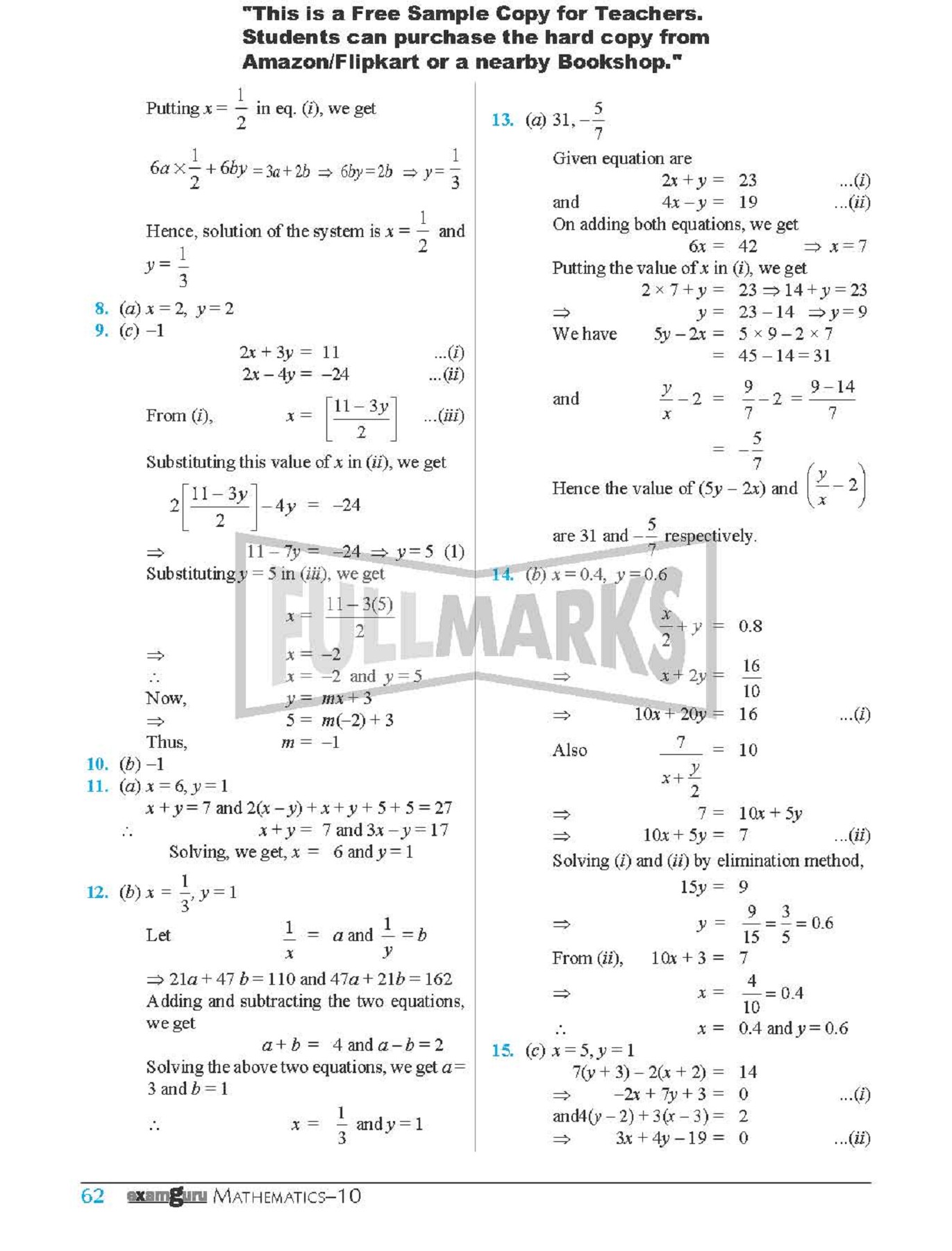 Examguru Mathematics (Standard) Question Bank With Sample Papers Term-1 ...