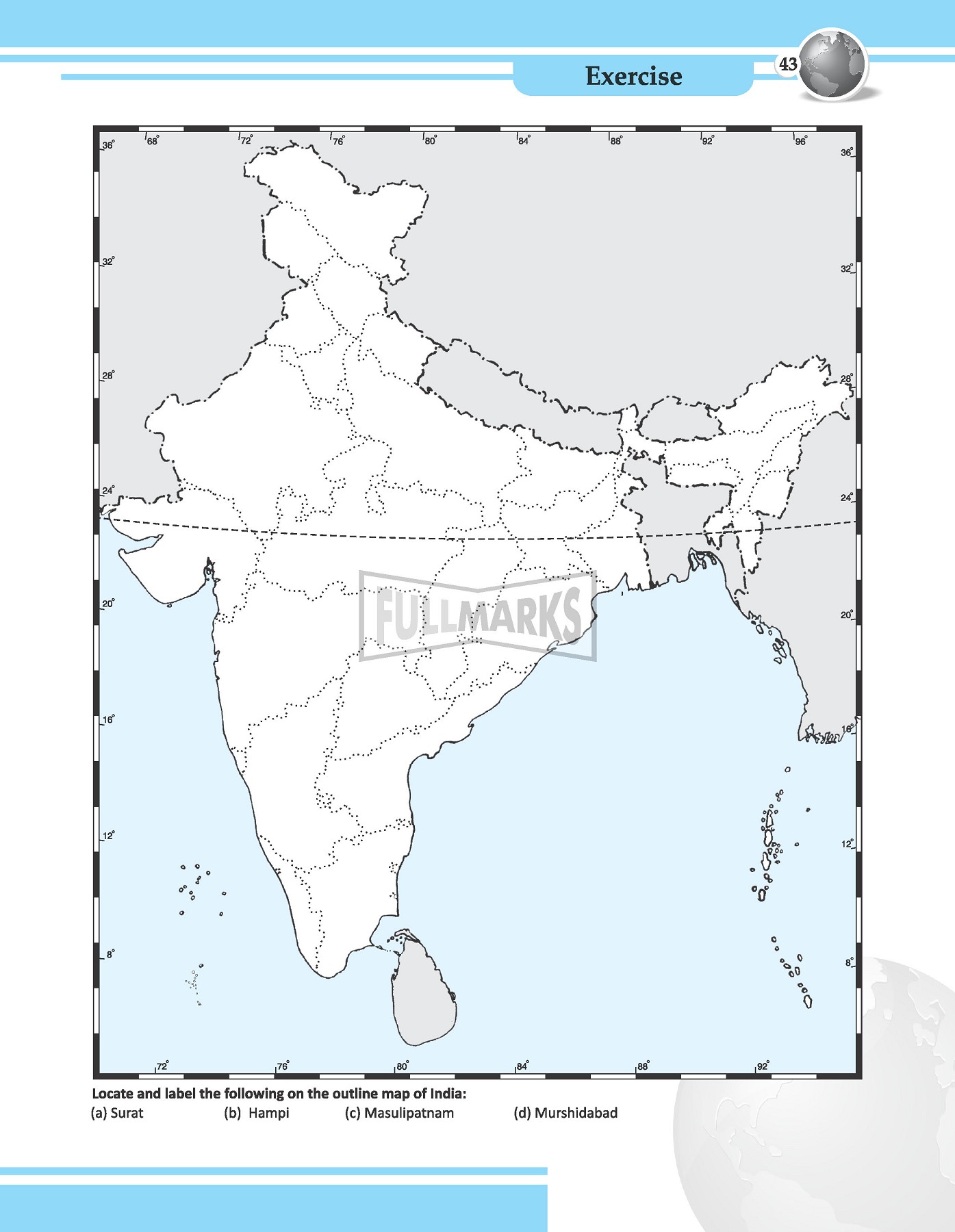 Active Map Practice Book Class 7 (Geography & History) - Full Marks Pvt ...