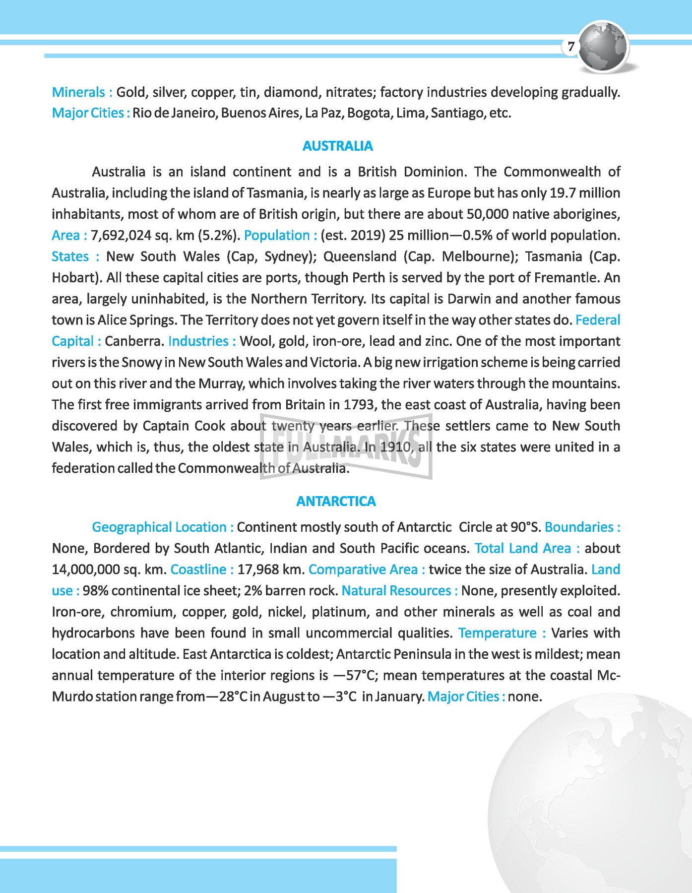 Active Map Practice Book Class 7 (Geography & History) - Full Marks Pvt ...