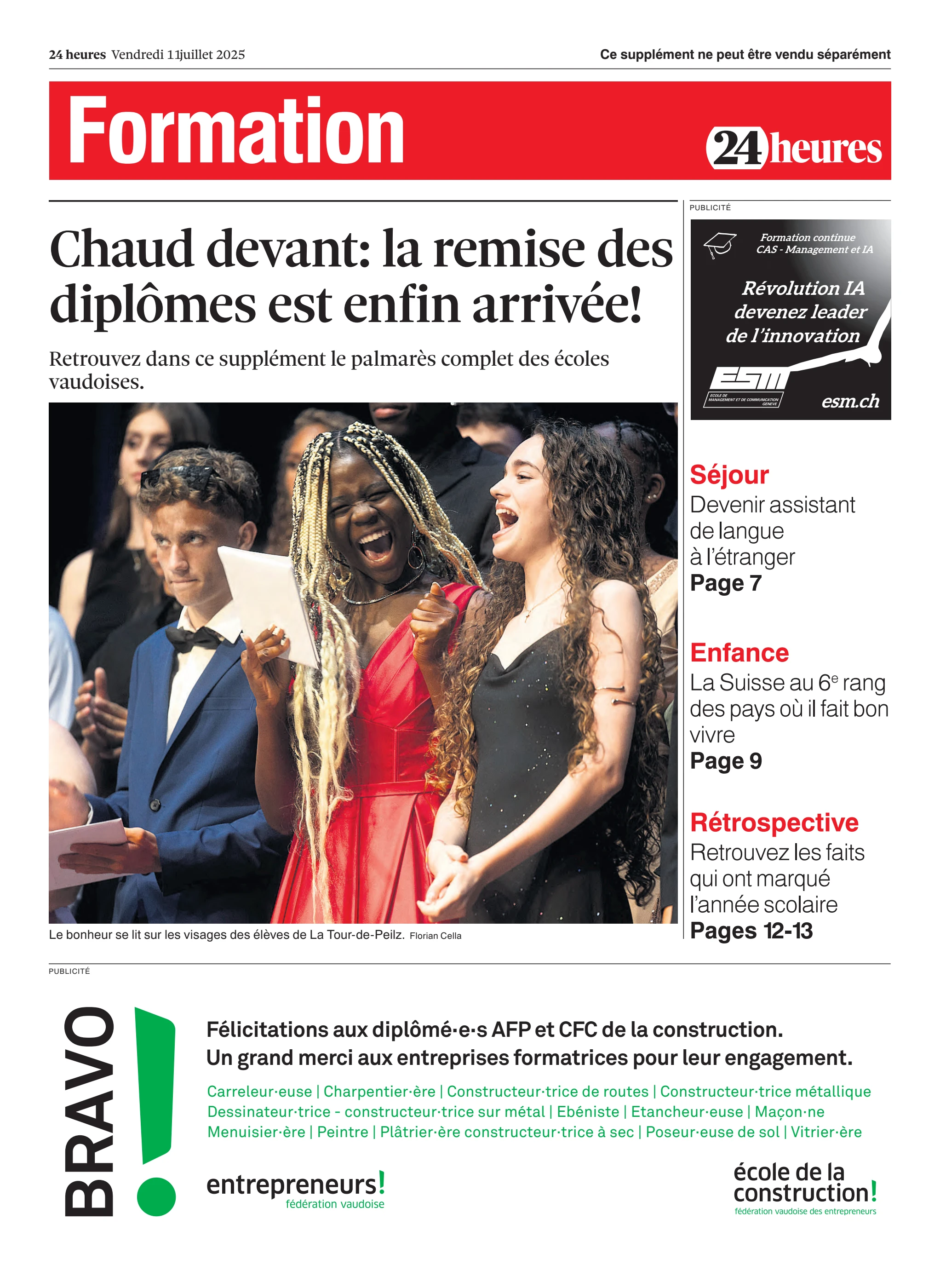 24h | Formation | 11.07.2025 - Tamedia Publications romandes SA - Page 1 - 80 | PDF Feuilletable ...