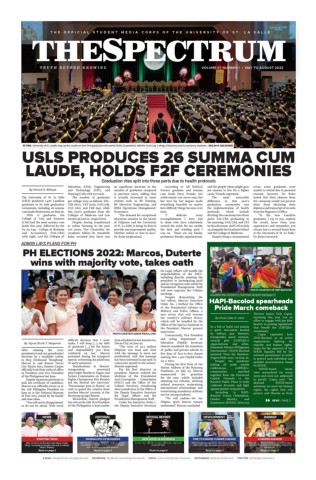 Spectrum Newspaper 2022 - The Spectrum USLS - Page 1 - 16 | Flip PDF ...