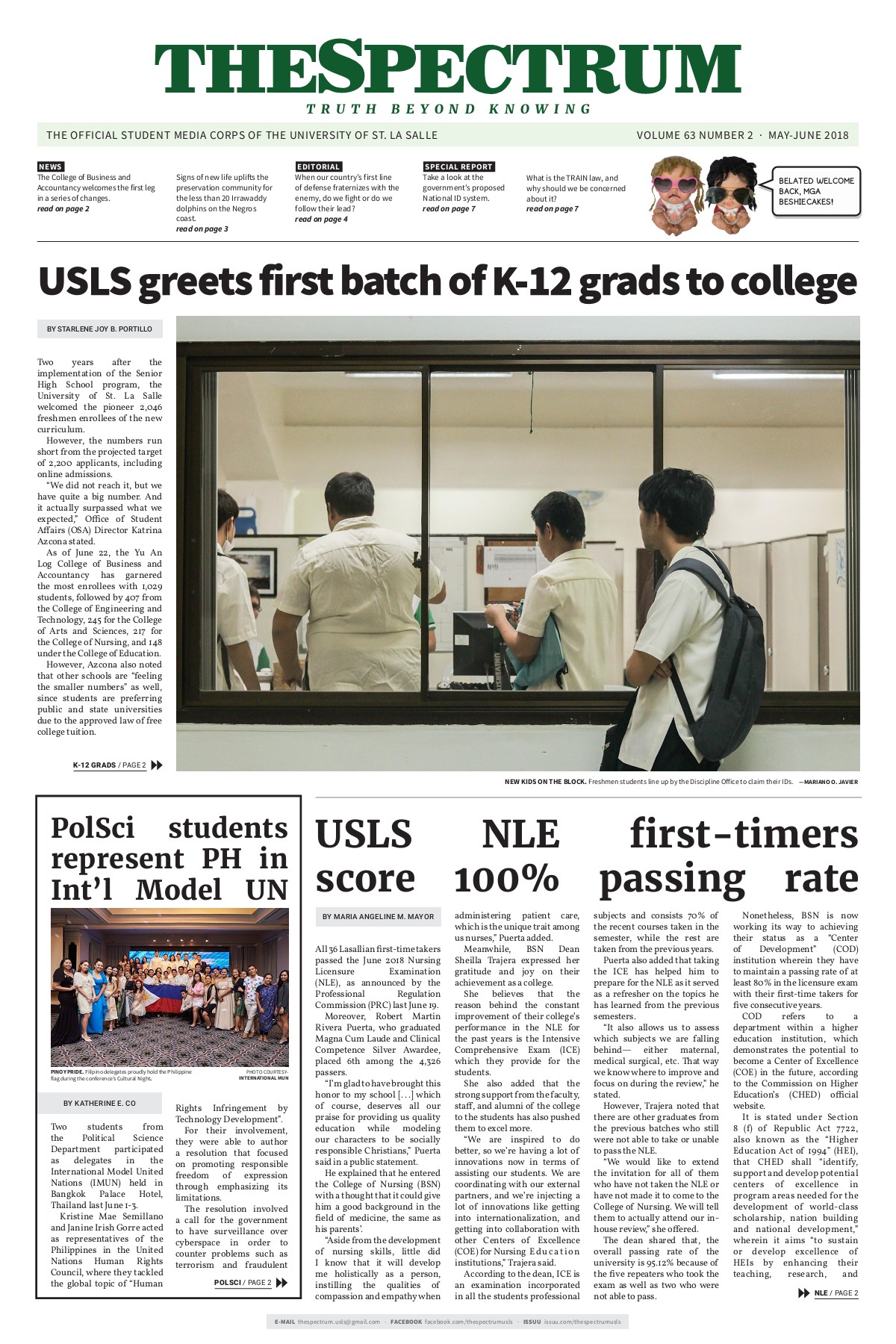 2_MAIN_MAYJUNE2018FINAL - The Spectrum USLS - Page 1 - 8 | Flip PDF ...