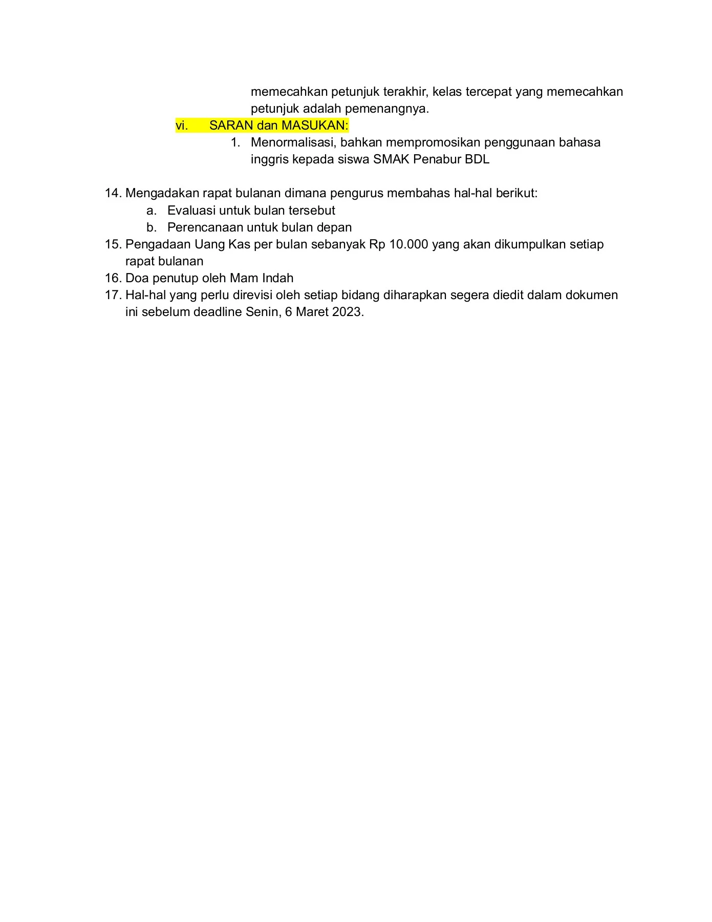 Notulen Rapat Program Kerja OSIS 2023 - Priscilla Effendi - Page 19 ...