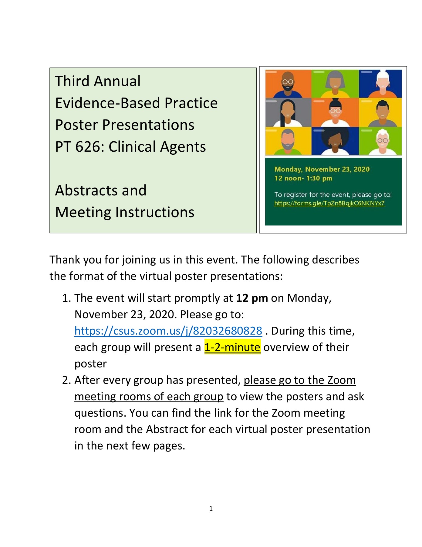 Poster Presentation Abstracts 2020 - rolando.lazaro - Page 1 - 9 | Flip ...