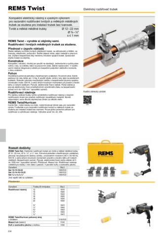 REMS Katalog 2021 - admin - Stránka 234 | Překlopení PDF online | PubHTML5