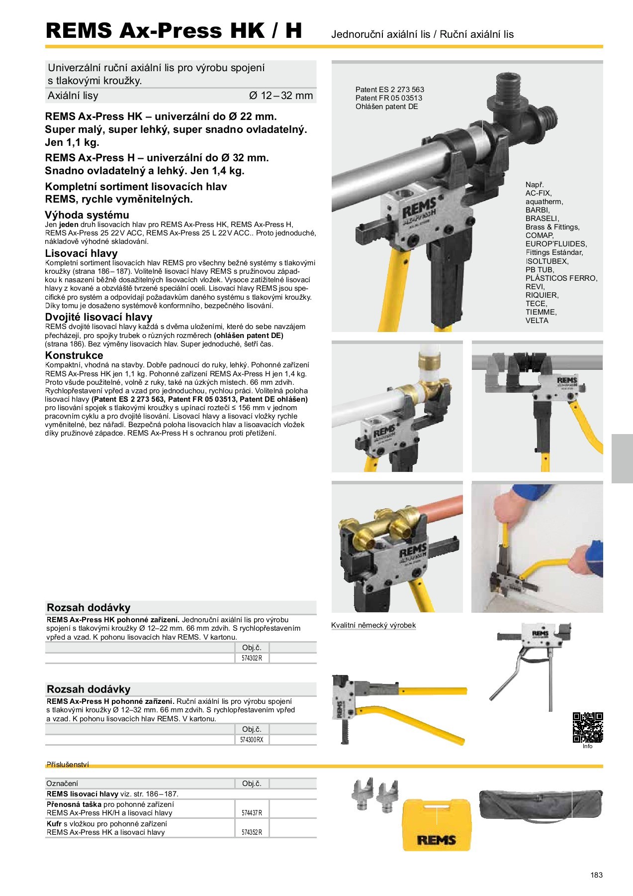 REMS Katalog 2019 CZEoP - Stand 2018-10-15 - admin - Stránka 183 | Překlopení PDF online | PubHTML5