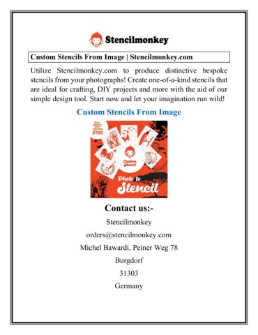 Custom Stencils From Image Stencilmonkey - stencilmonkey - Page 1 - 2 | Flip PDF Online | PubHTML5