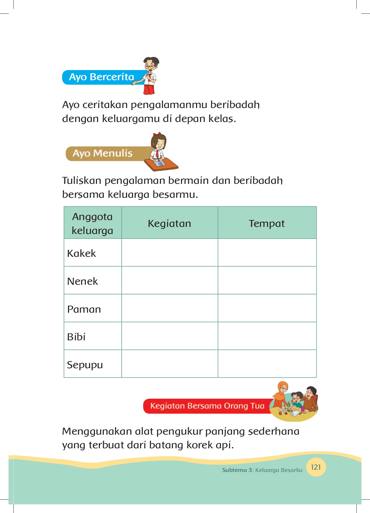 Kelas I Buku Tema 4 BS - Yuni Wianti - Halaman 127 | PDF Online | PubHTML5