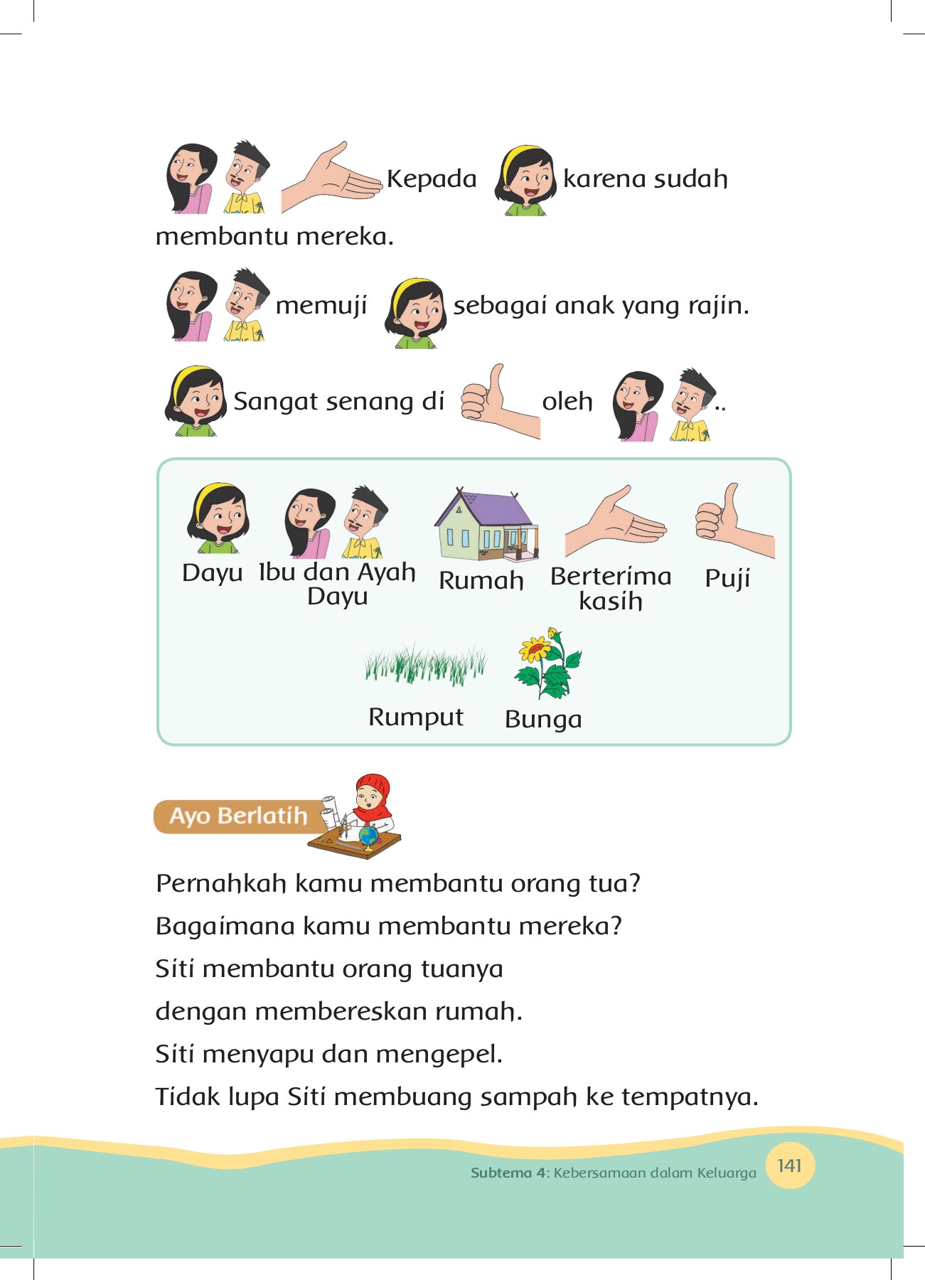 Kelas I Buku Tema 4 BS - Yuni Wianti - Halaman 147 | PDF Online | PubHTML5