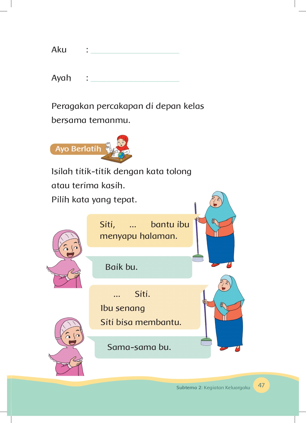 Kelas I Buku Tema 4 BS - Yuni Wianti - Halaman 53 | PDF Online | PubHTML5