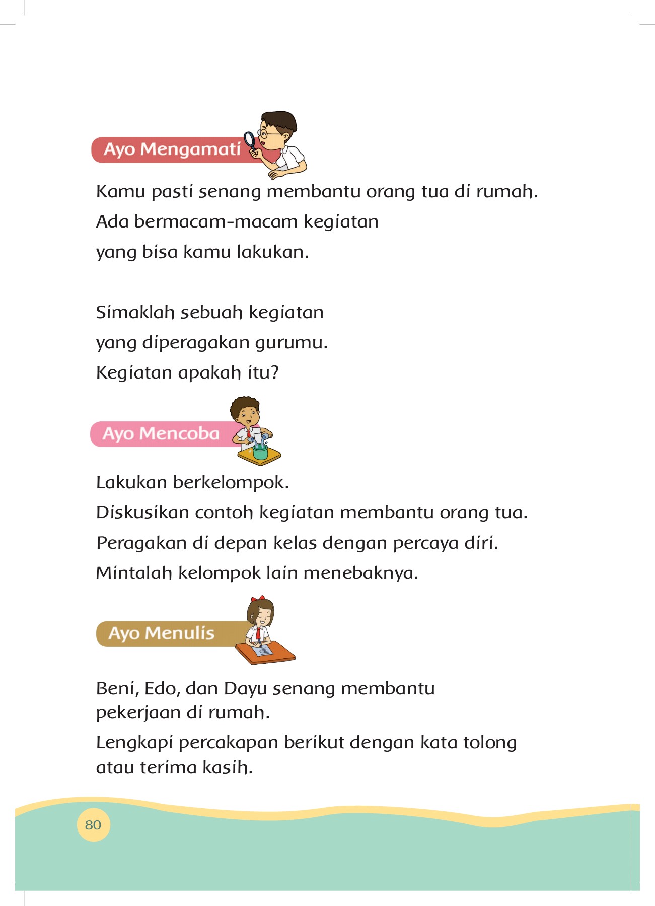 Kelas I Buku Tema 4 BS - Yuni Wianti - Halaman 86 | PDF Online | PubHTML5