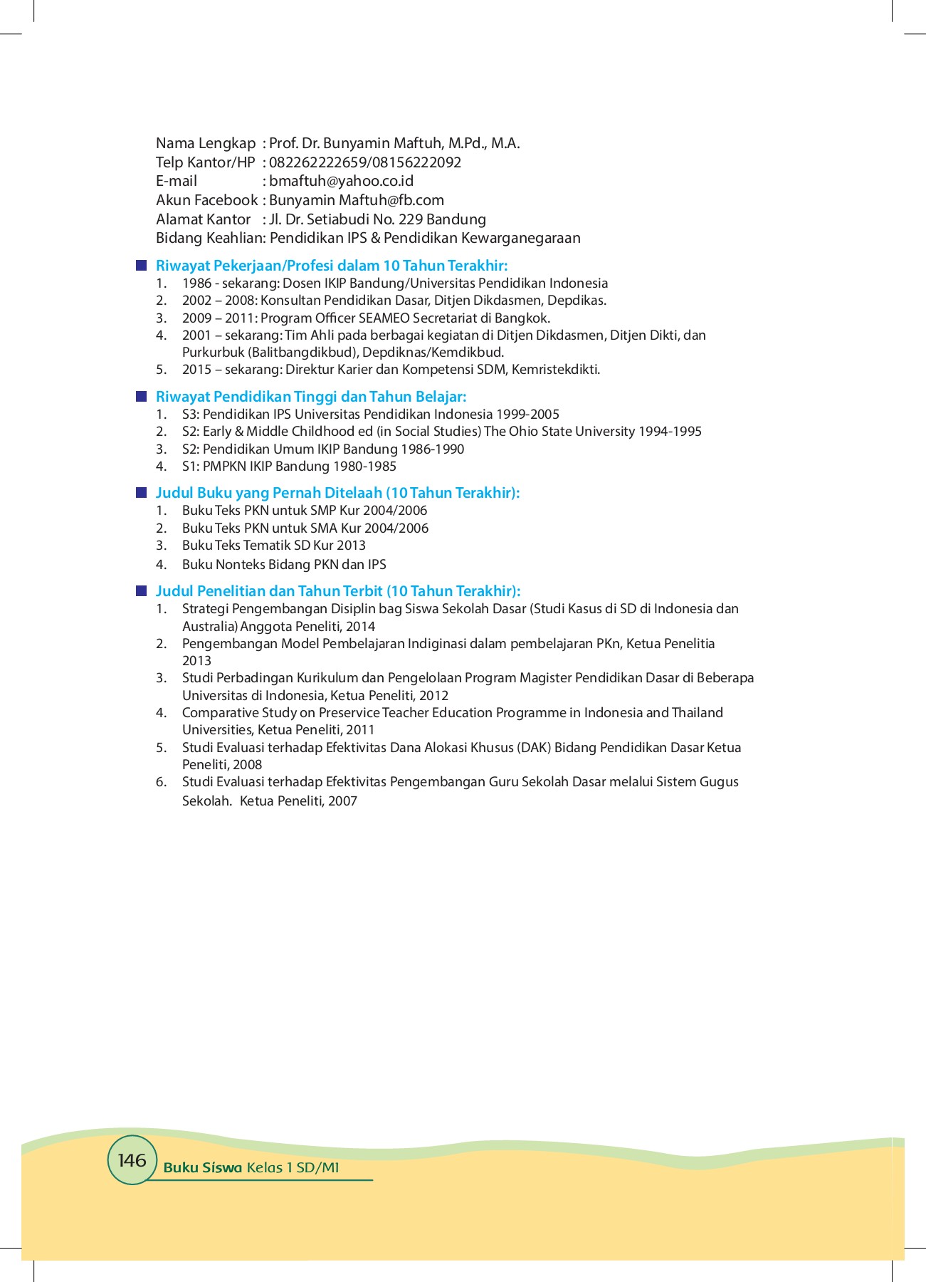 Kelas I Buku Tema 3 BS - Yuni Wianti - Halaman 152 | PDF Online | PubHTML5