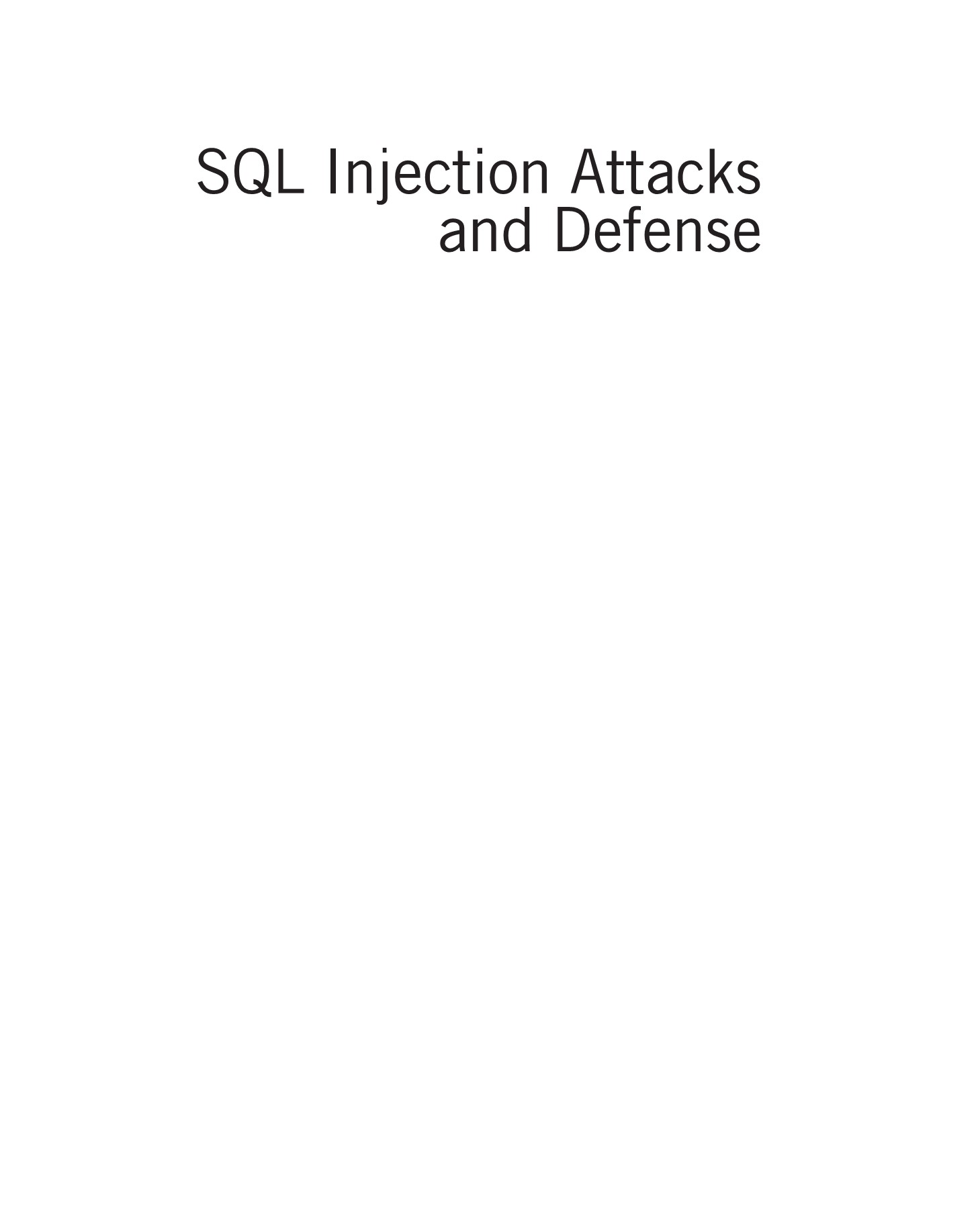 SQL INJECTION SECOND EDITIOn - johnas smith - Page 1 - 576 | Flip PDF ...
