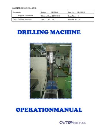 SD-DIE-30 Drilling Machine