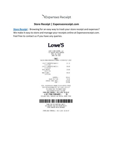 Store Receipt | Expensesreceipt.com - Expenses Receipt - Page 1 - 1 ...