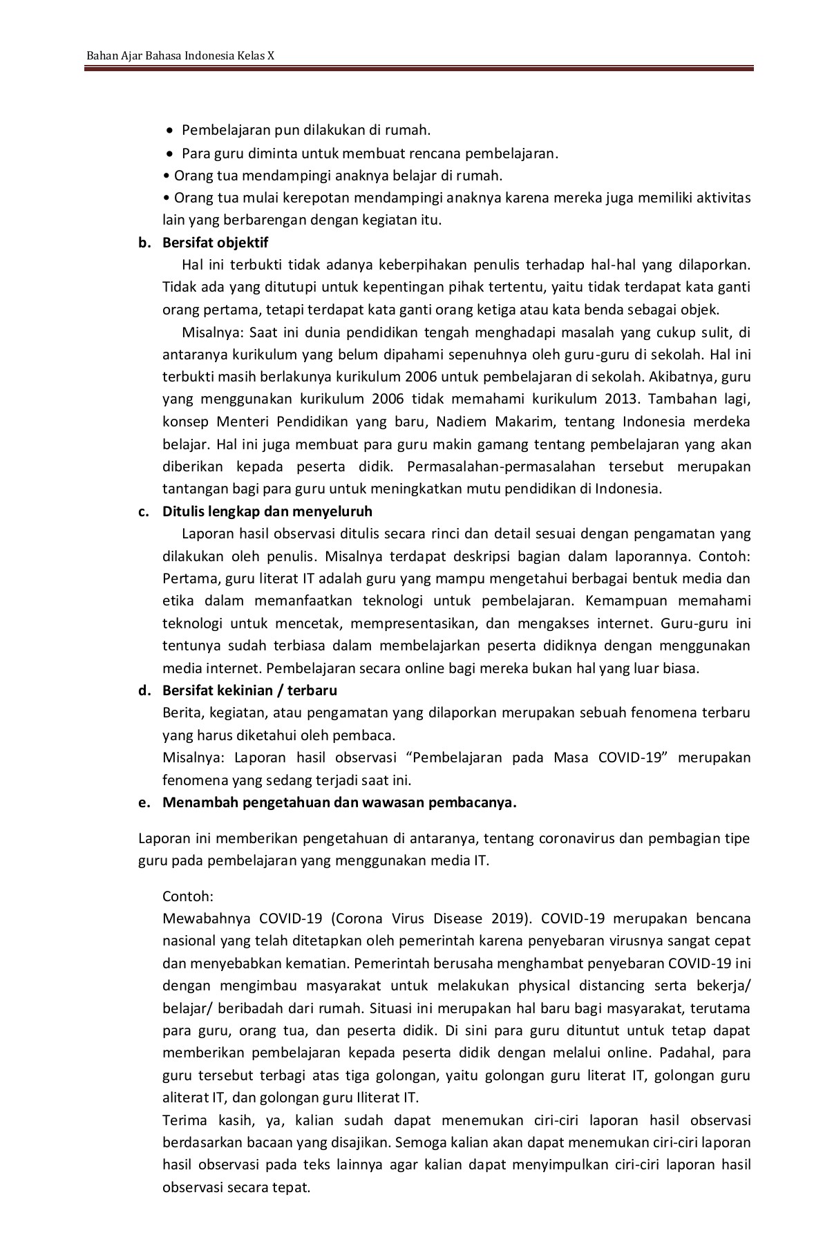 Bahan Ajar Bahasa Indonesia Kelas X - anik irmawanti - Halaman 10 | PDF Online | PubHTML5