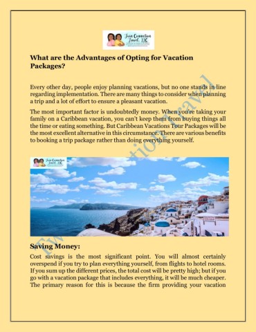 Memorable Caribbean Vacations Tour Package Twin Connection Travel