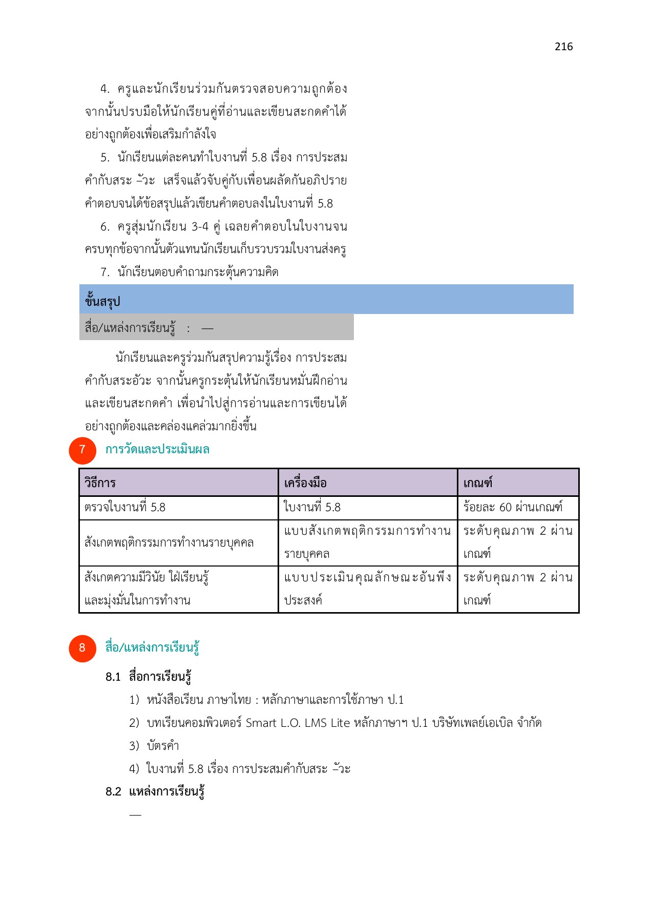 แผนภาษาไทยป1 - juthamanee.suksawai - Page 241 | Flip PDF Online | PubHTML5