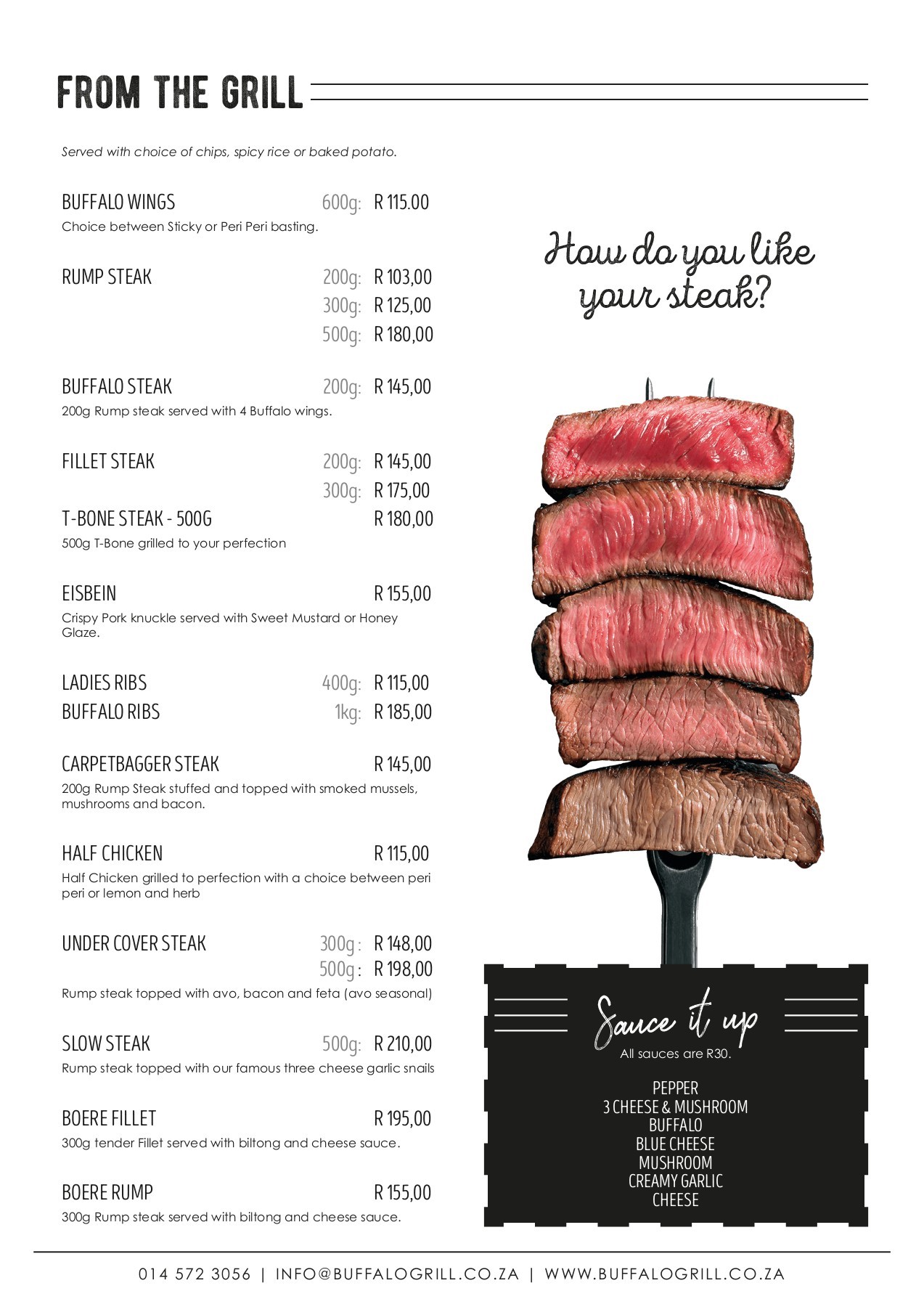 Buffalo Grill Menu - bradley.rourke - Page 4 | Flip PDF Online | PubHTML5