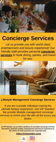 Concierge Services - VIP Sweden - Page 1 - 1 | Flip PDF Online | PubHTML5