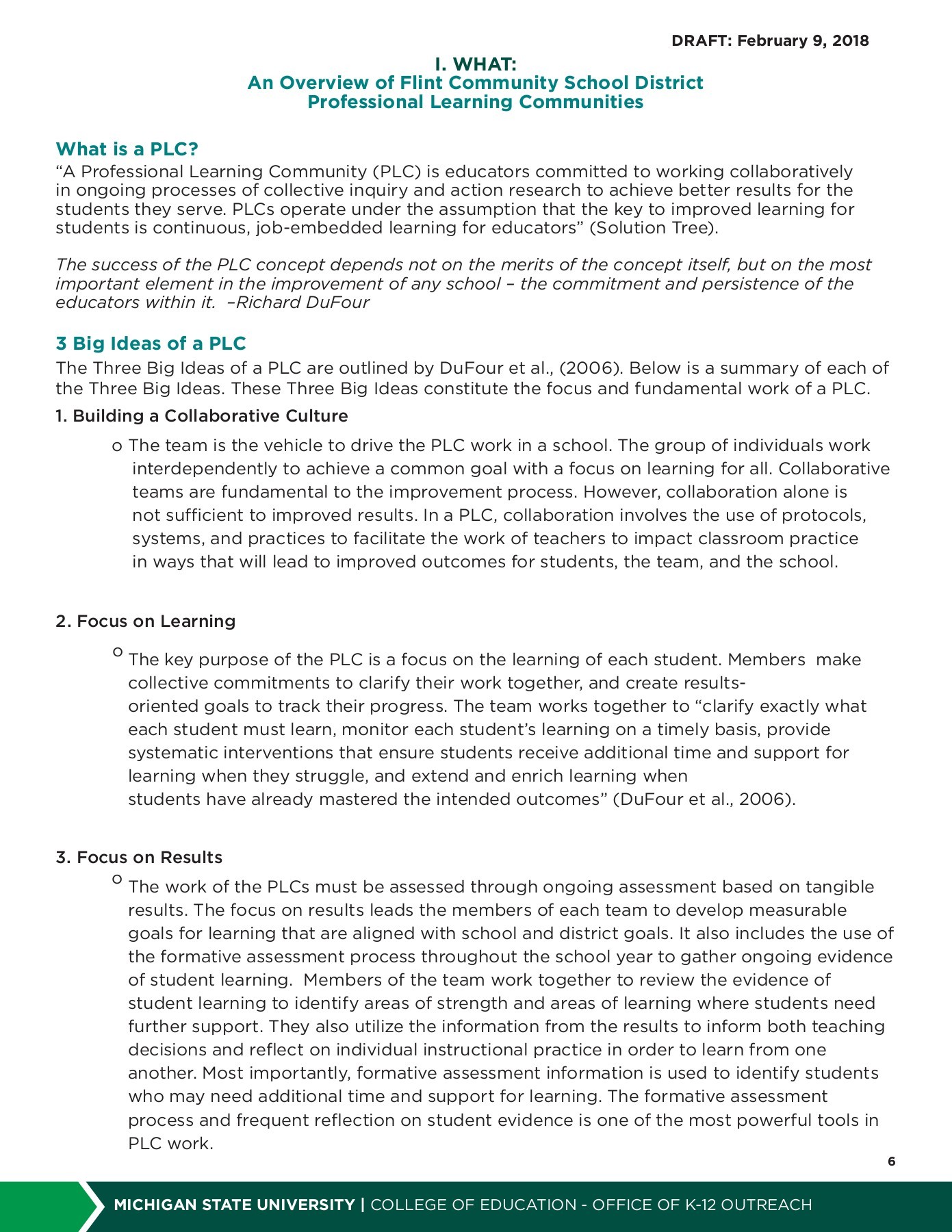 PLC Guidance Document2 - selder - Page 6 | Flip PDF Online | PubHTML5