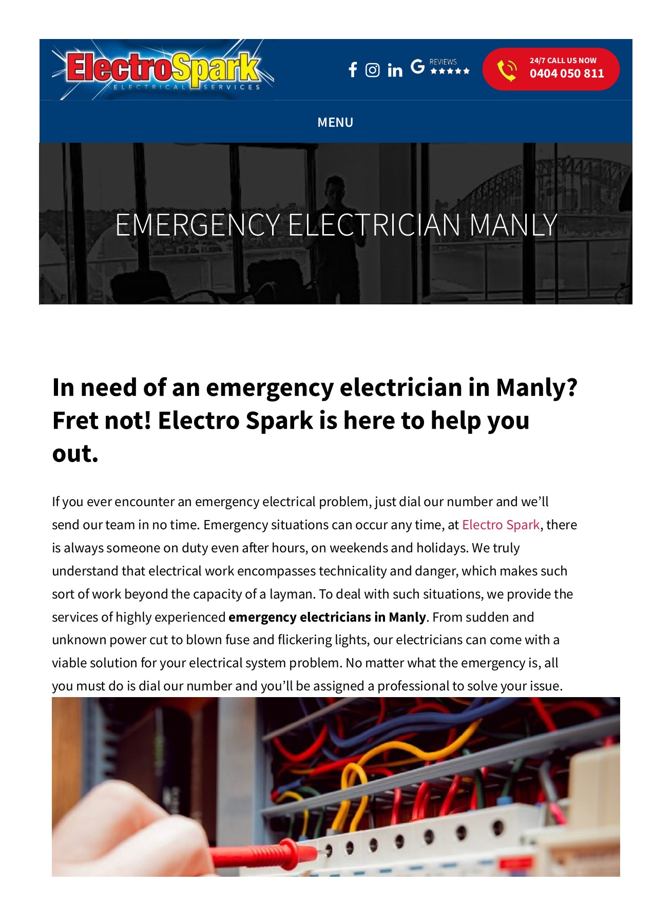 Emergency Electrician Manly - Electrospark Electrical - Page 1 - 17 | Flip PDF Online | PubHTML5