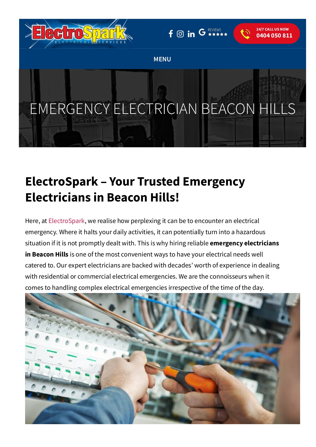 Emergency Electrician Beacon Hills - Electrospark Electrical - Page 1 - 17 | Flip PDF Online ...
