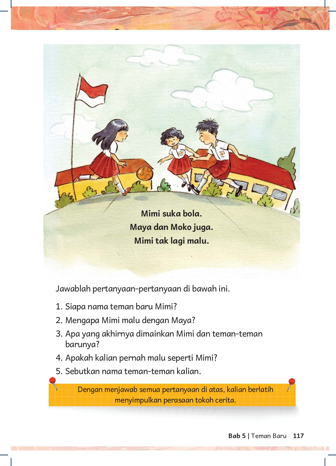Bahasa Indonesia Kelas 1 Kurikulum Merdeka - MI Ma'arif Batursari 01 - Halaman 127 | PDF Online ...