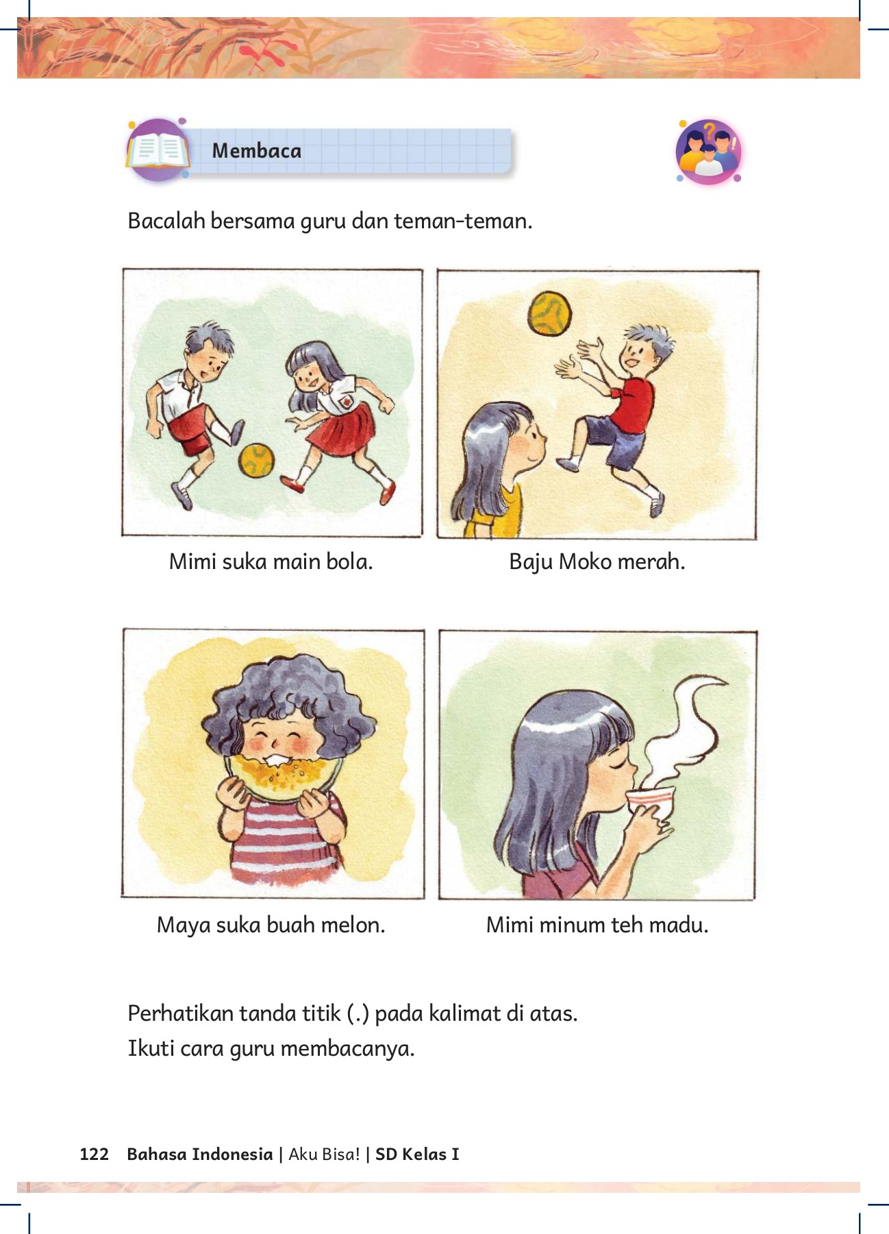 Bahasa Indonesia Kelas 1 Kurikulum Merdeka - MI Ma'arif Batursari 01 - Halaman 132 | PDF Online ...