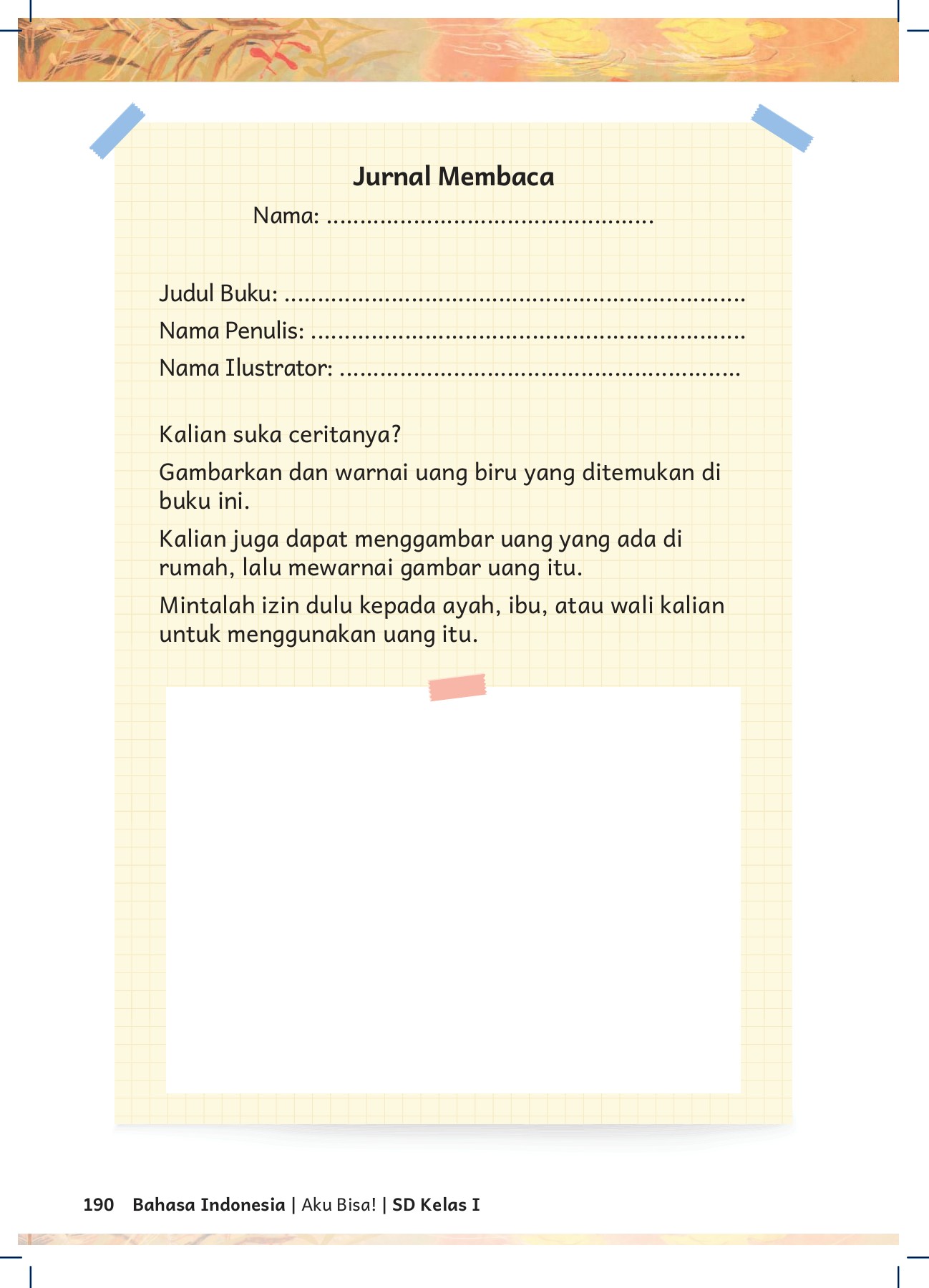 Bahasa Indonesia Kelas 1 Kurikulum Merdeka - MI Ma'arif Batursari 01 - Halaman 200 | PDF Online ...