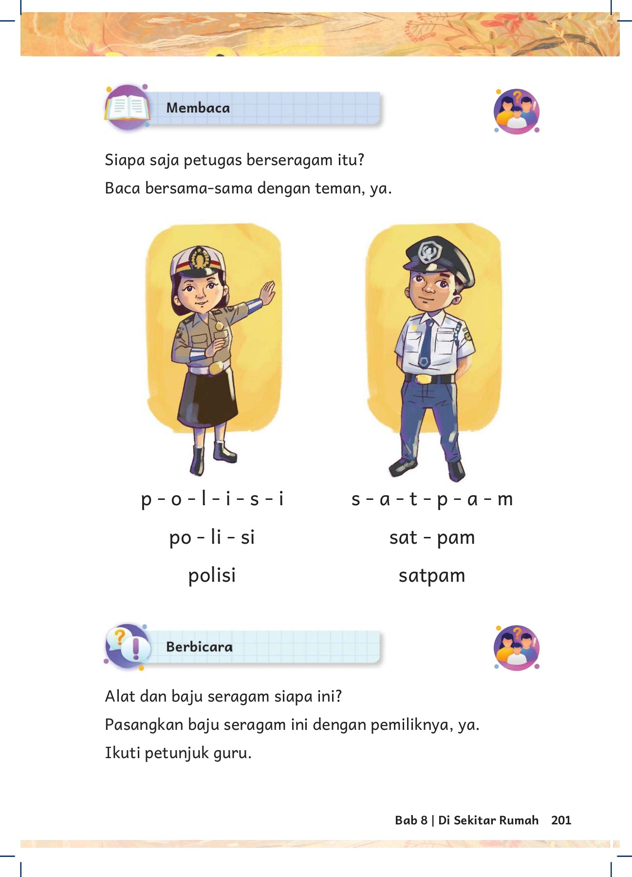 Bahasa Indonesia Kelas 1 Kurikulum Merdeka - MI Ma'arif Batursari 01 - Halaman 211 | PDF Online ...