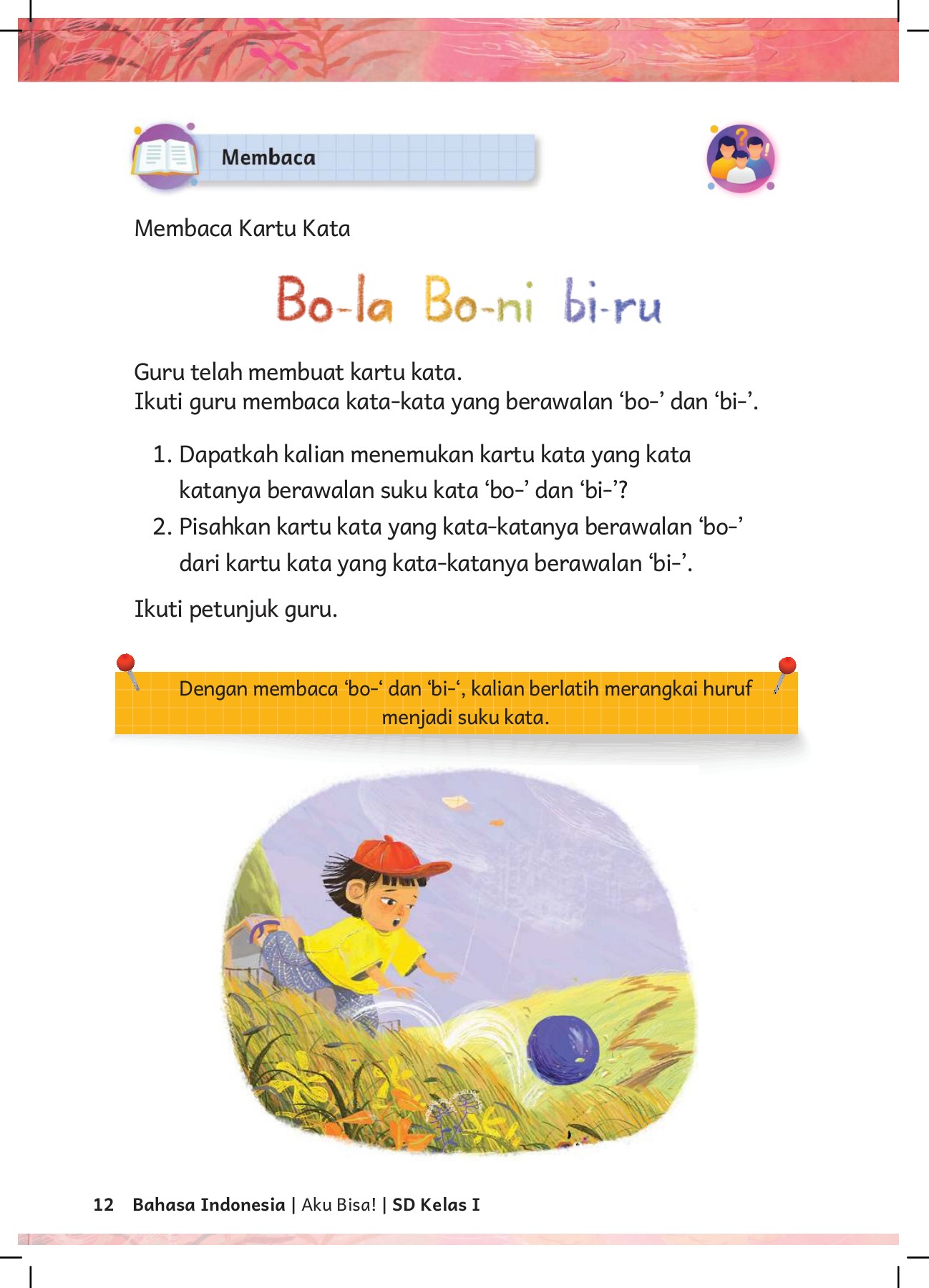 Bahasa Indonesia Kelas 1 Kurikulum Merdeka - MI Ma'arif Batursari 01 - Halaman 22 | PDF Online ...