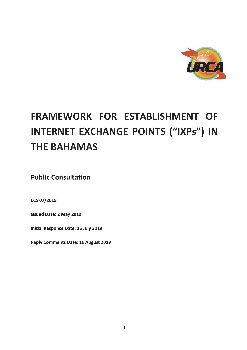 Microsoft Word - FRAMEWORK FOR ESTABLISHMENT OF INTERNET EXCHANGE ...