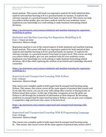 Starweaver for Business - Course Catalogue - Fall 2021 - paul.siegel ...