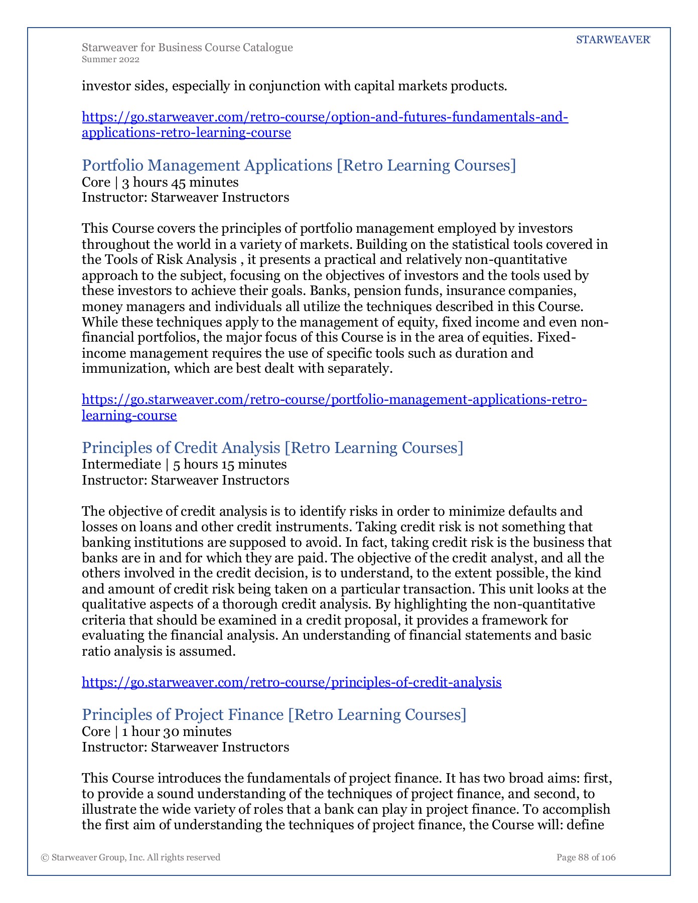 Starweaver for Business - Course Catalogue - Summer 2023 - paul.siegel ...