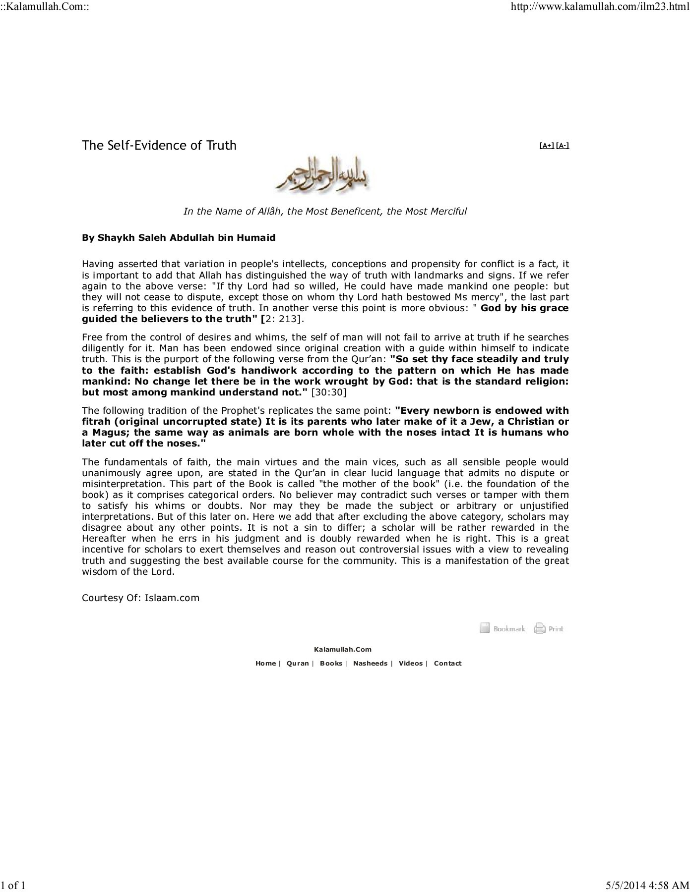 The Self-Evidence of Truth - miss books - Page 1 - 1 | Flip PDF Online ...