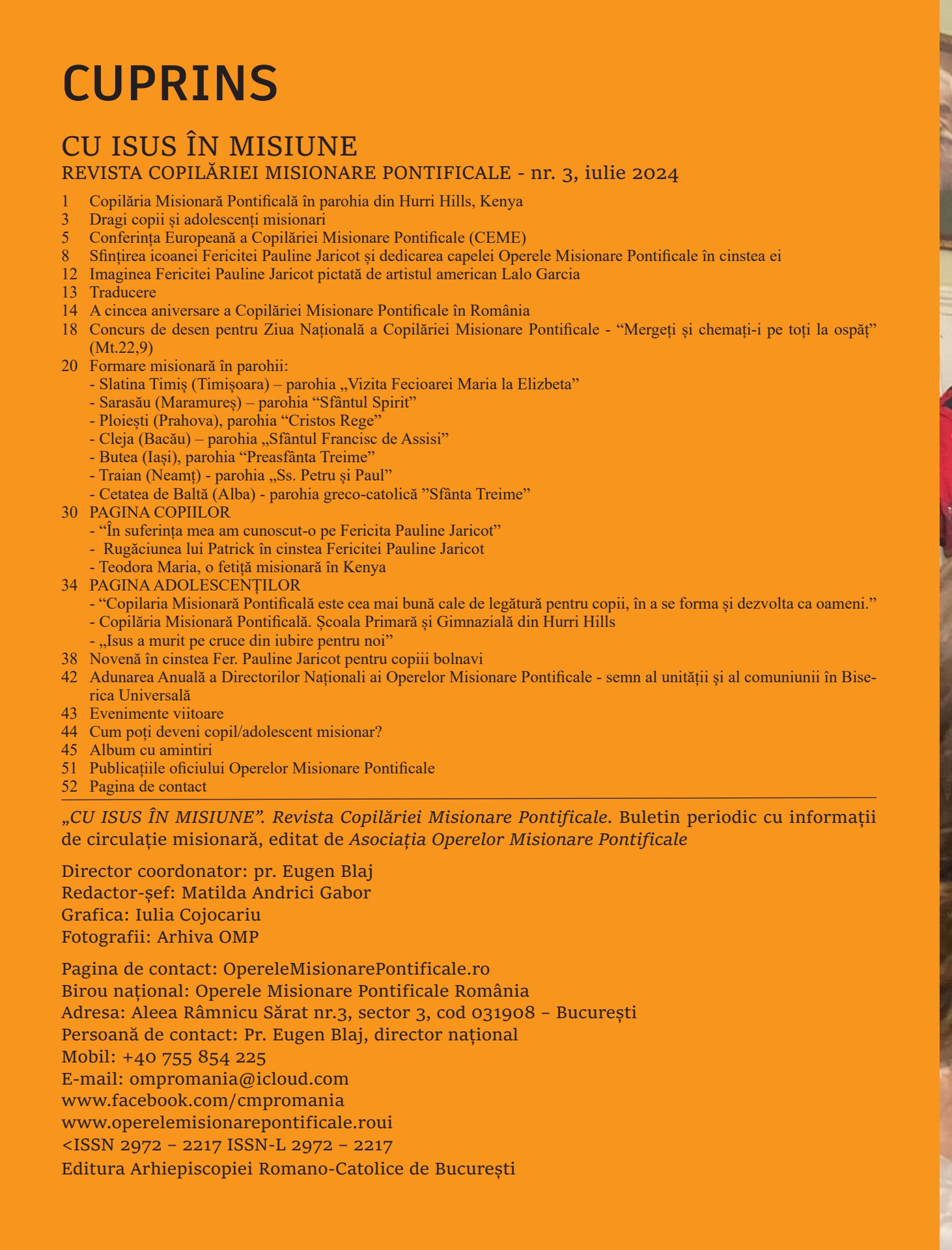 Cu Isus in misiune nr. 3/2024 - Actualitatea Crestina - Pagină 2 | PDF Online | PubHTML5