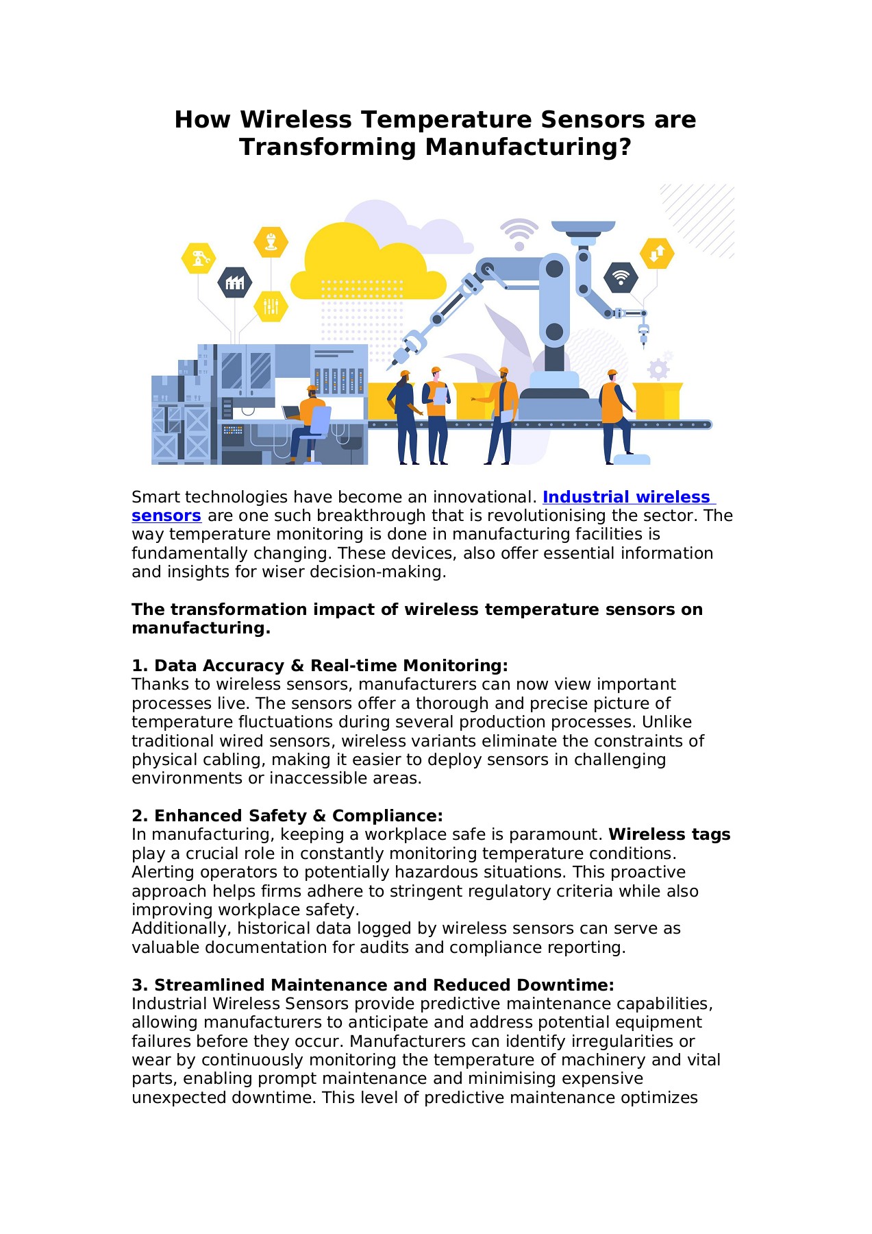 Wireless Temperature Sensors are Transforming Manufacturing - UbiBot - Page 1 - 2 | Flip PDF ...