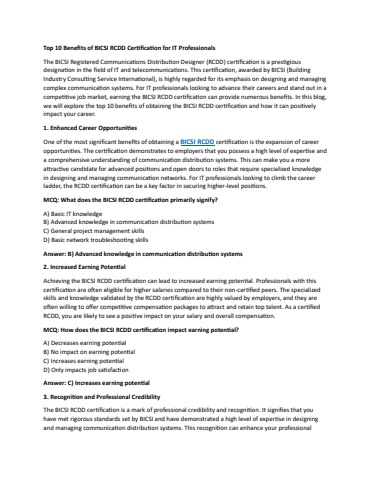 How to Prepare for BICSI RCDD with DumpsBoss