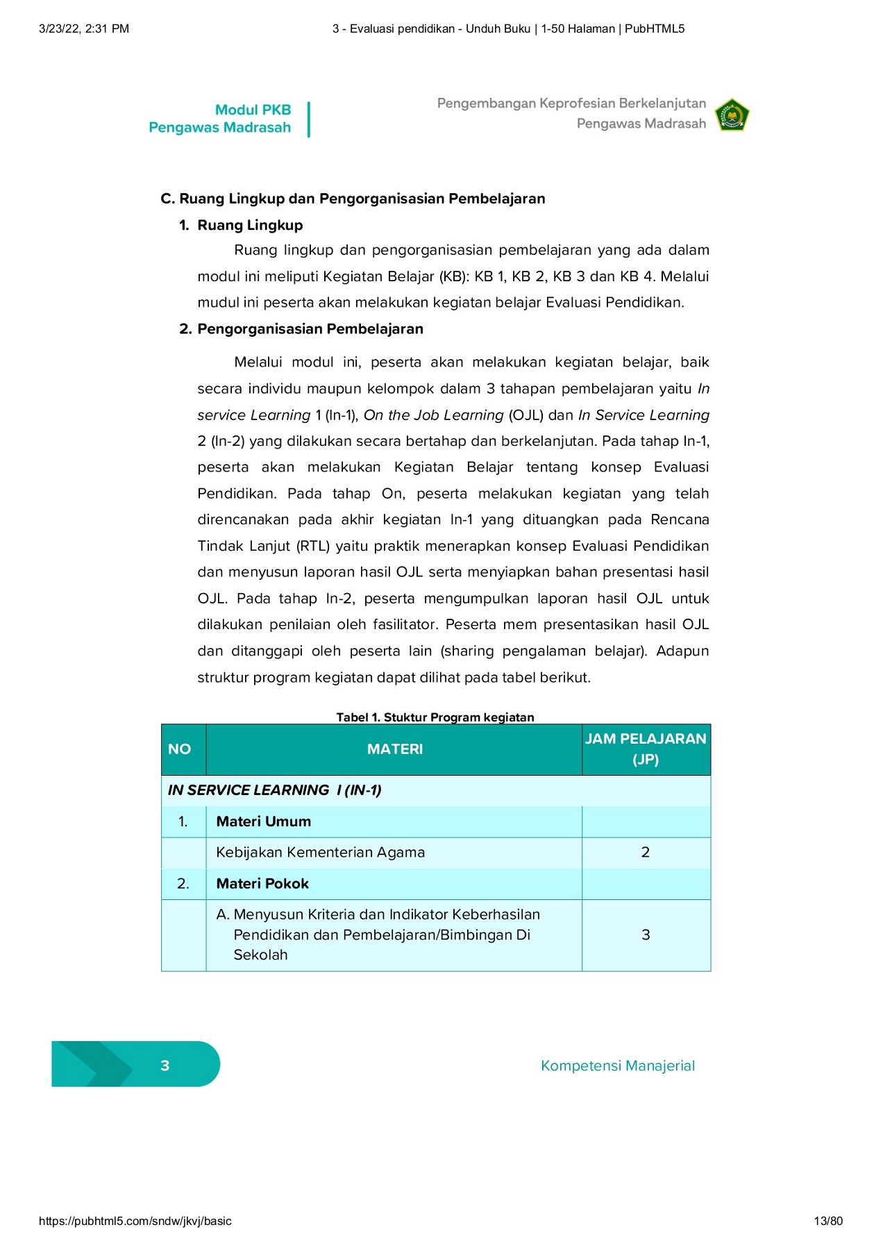 3 - Evaluasi pendidikan - Unduh Buku _ 1-50 Halaman _ PubHTML5 - Nurul Hidayah - Page 13 | Flip ...